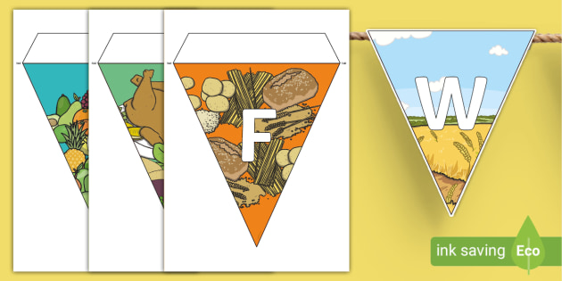 World Food Day Display Bunting | Display Items | Twinkl