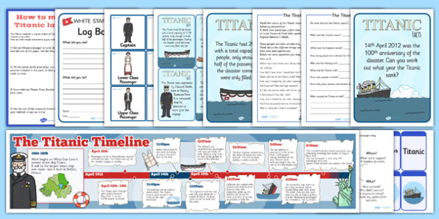 The Titanic Lapbook Creation Pack - Home Education Resources