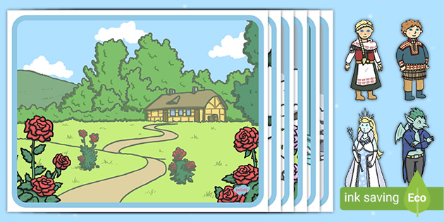 The Snow Queen Story Cutouts (teacher made)