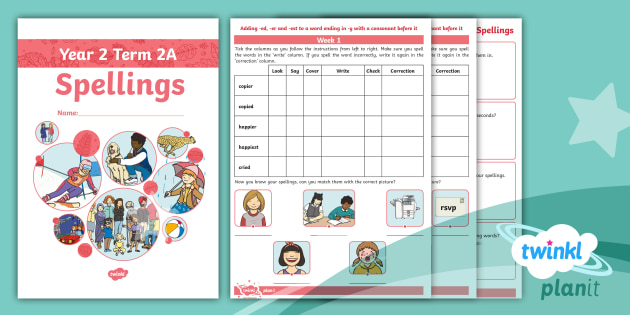 Practice Booklets Year Two Primary Resources - Spelling Year Two Primary