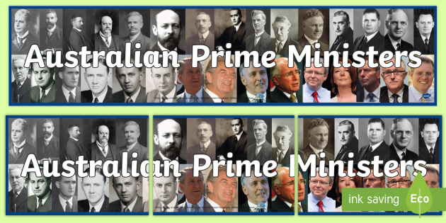 Australian Prime Ministers Display Banner- Year 6 History