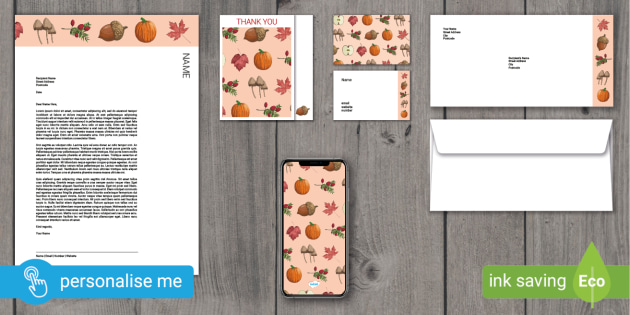 FREE! - Hello Autumn Stationery Set (teacher made)
