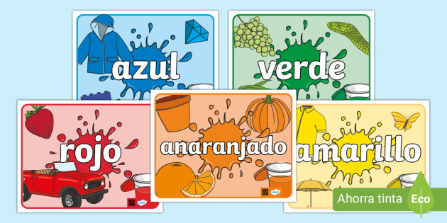 Carteles: Los colores (teacher made)
