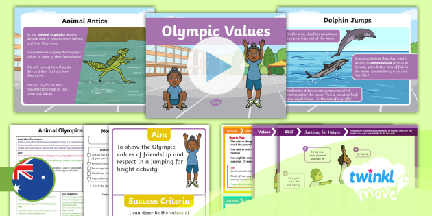Move PE Year 2 Dance: Animal Olympics Lesson 1: Olympic Values