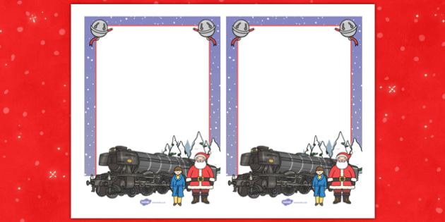 Christmas Train Journey Editable Note (teacher made)