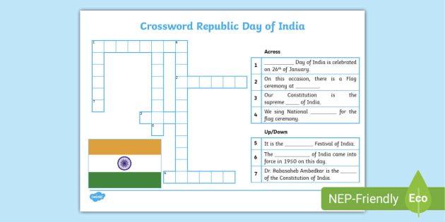 Crossword Republic Day of India