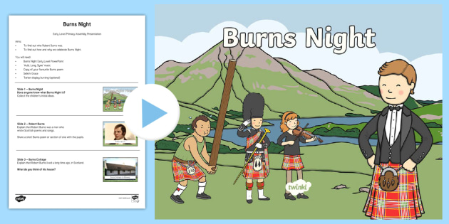 Burns Night Assembly Pack for Early Level - CfE Resource
