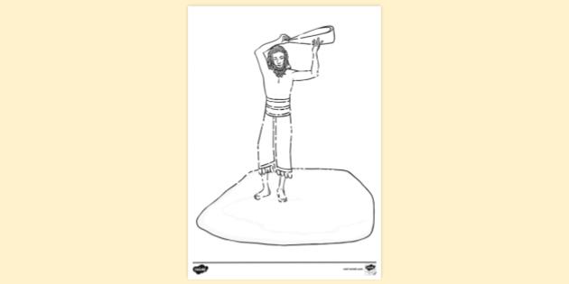 FREE! - Winnowing Out Grain Colouring Sheet | Colouring Sheets