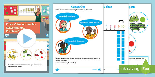 👉 Place Value within Ten Reasoning and Problem-Solving Pack