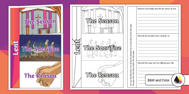 Lent Flap Book