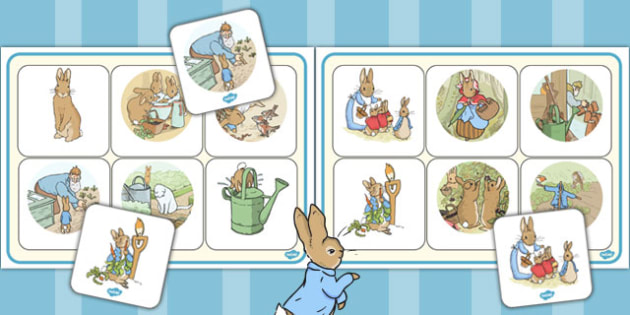 The Tale of Peter Rabbit Matching Mat