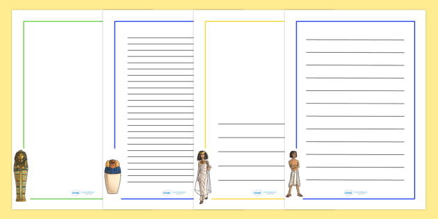 Ancient Egypt Page Borders - egypt, history, borders, writing