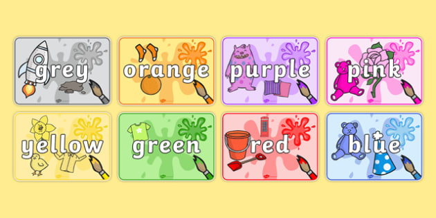 Colour Items Display Posters (teacher made)