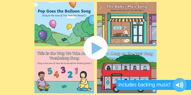 Subtraction Songs and Rhymes PowerPoints Pack (teacher made)
