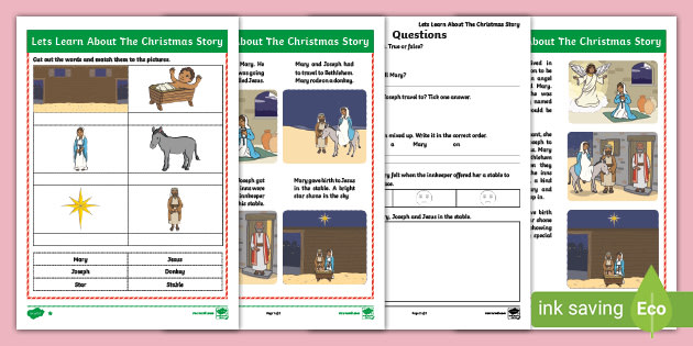 Let’s Learn About The Christmas Story Differentiated Reading Comprehension