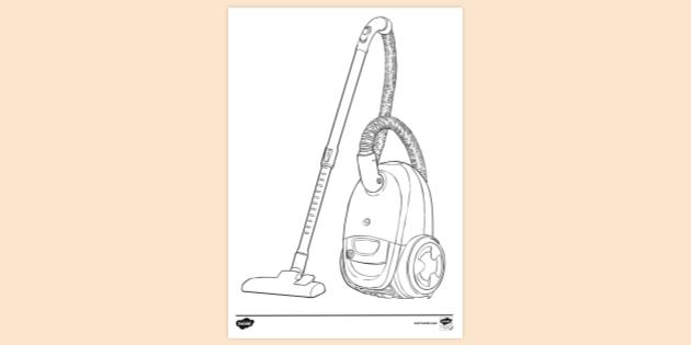 FREE! - Vacuum Cleaner Colouring Sheet | Colouring Sheets