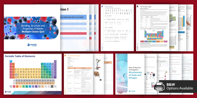 Chemistry Activity Pack (teacher made)