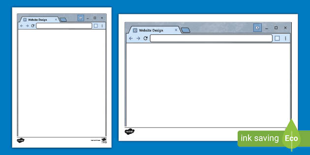 Blank Website Design Template (teacher made)