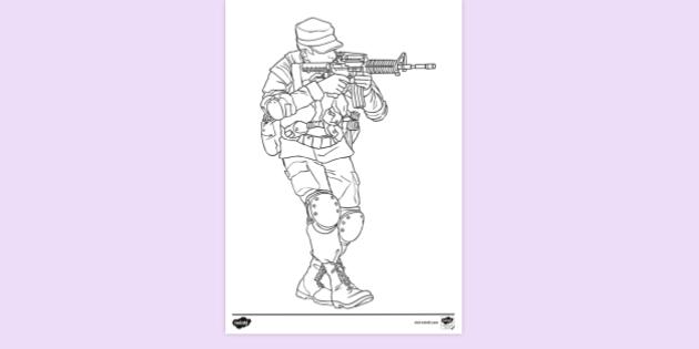 Military Colouring | Colouring Sheets (teacher made)