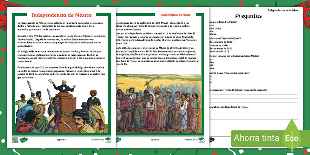 Hojas De Trabajo De Comprensión Lectora De Historia