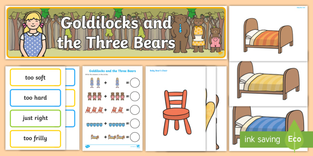 Ready Made Goldilocks and The Three Bears Display Pack - display