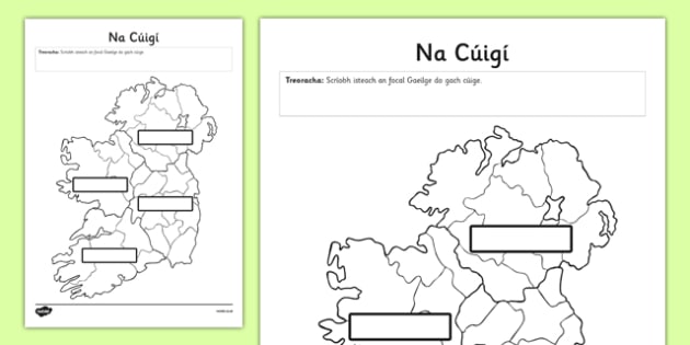 Irish Provinces of Ireland Worksheet / Worksheet