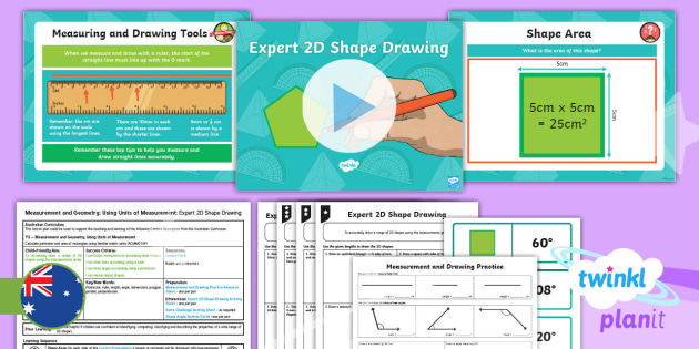 Year 5 Using Units of Measurement: 2D Shape Drawing Lesson 1