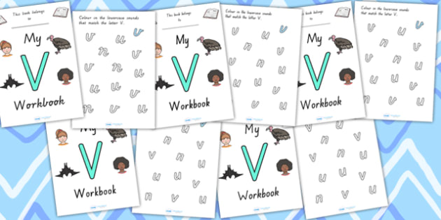 FREE! - My Workbook V Uppercase (teacher made)