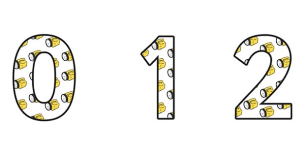 FREE! - Electricity Display Numbers (teacher made)