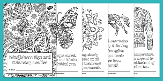 FREE! - Mindfulness Tips and Colouring Booklet