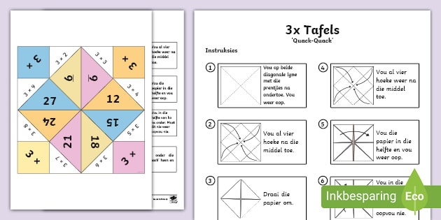 3x Tafels Quack-Quack (Teacher-Made)