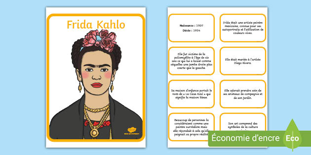 Affiches et cartes : Frida Kahlo (teacher made)