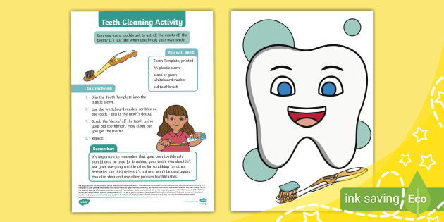 Cleaning Teeth Activity (teacher made)
