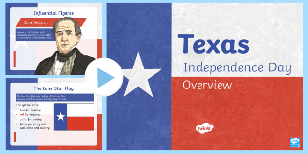 Texas Independence Day Informational PowerPoint