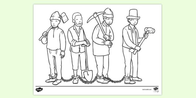 FREE! - Convicts Colouring Sheet | Colouring Sheets