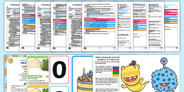 EYFS Maths: Selects the Correct Numeral 1 to 5 Adult Input Planning and