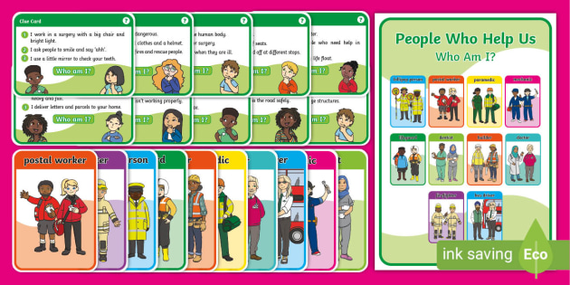 People Who Help Us Who Am I? Activity