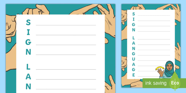 Sign Language Acrostic Poem