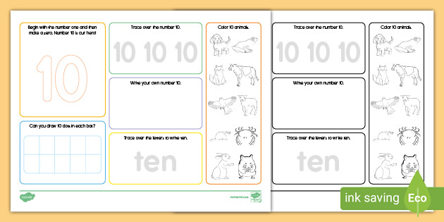 Number Ten Mat Activity (teacher made)