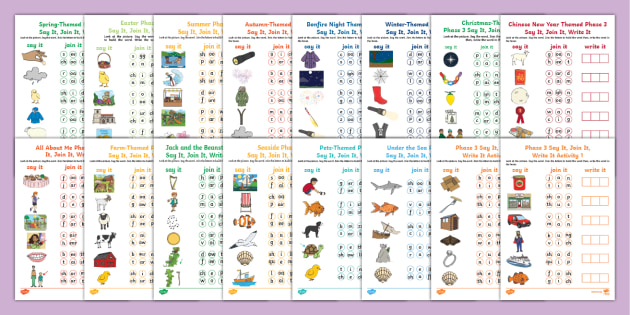 Phase 3 Say It, Join It, Write It Activity Pack