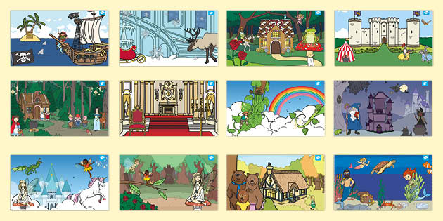 Fairy Stories and Traditional Tales Virtual Teaching Backgrounds Pack