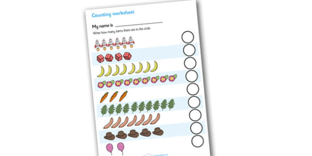 FREE! - My Counting Worksheet (General) (teacher made)