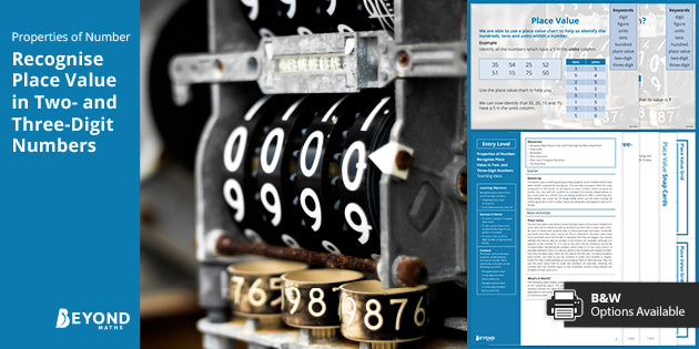 👉 Place Value: Two and Three-Digit Number - Entry Level