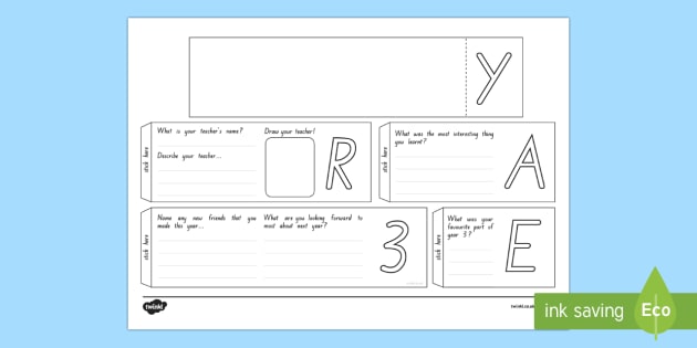 Year 3 Write Up Booklet (teacher made)