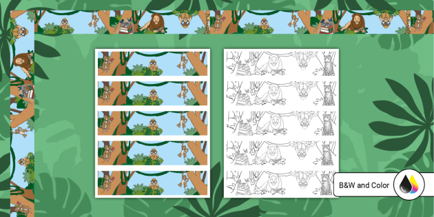 Wild About Reading Bulletin Board Borders (teacher made)