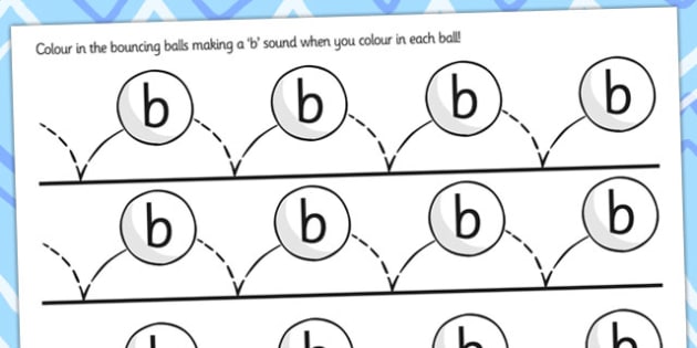 FREE! - Initial b Sound Colouring Sheet (teacher made)