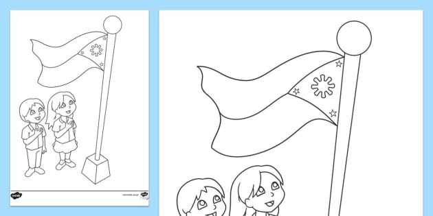 philippine flag coloring pages printable