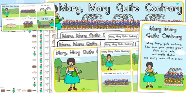 Mary Mary Quite Contrary Resource Pack