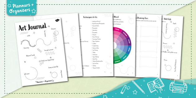 Abstract Monochrome | Art Journal | Sketchbook Prompts