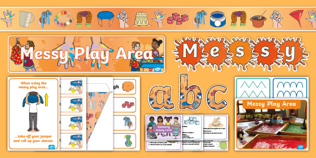 EYFS Messy Play Area Classroom Set Up Pack